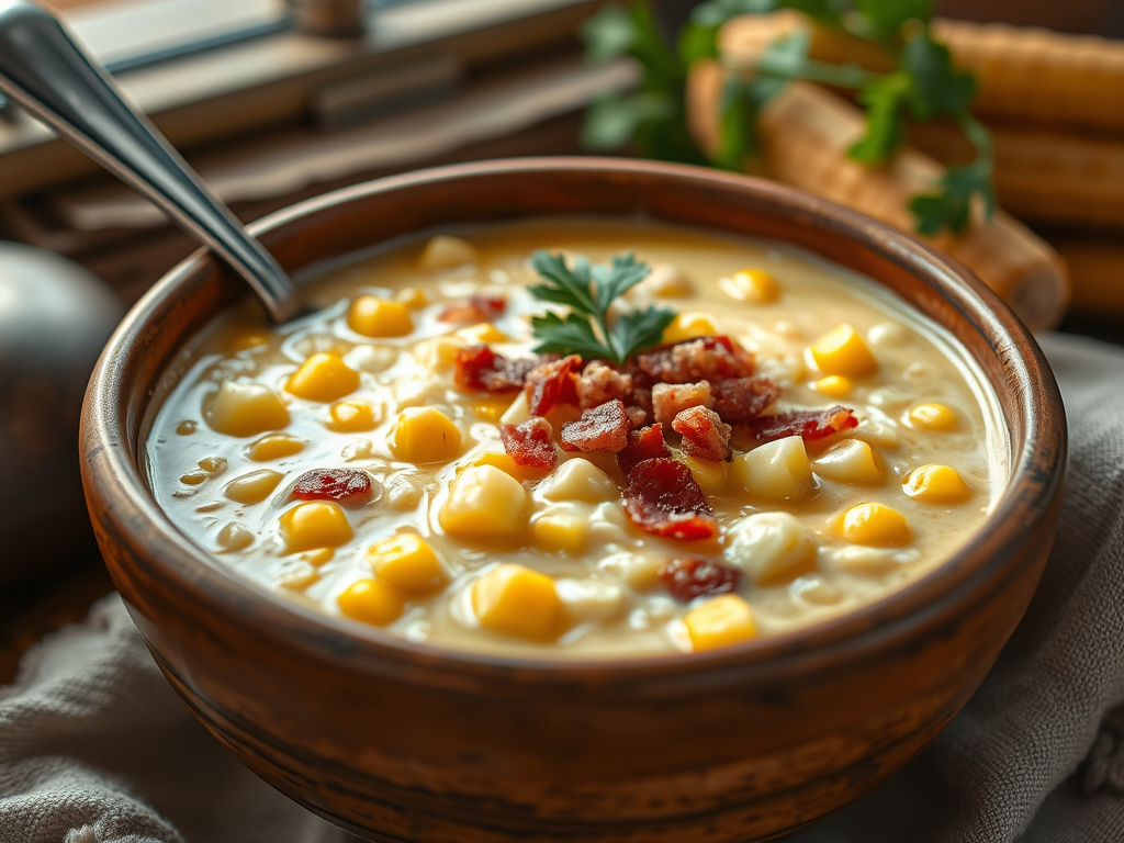 Hearty Corn and Potato Chowder: A Historical Recipe – Time Traveling Table