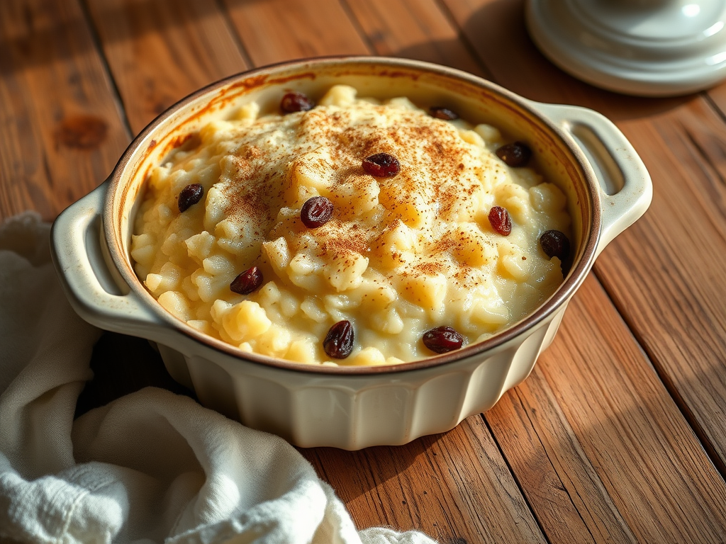 How to Make Traditional Baked Rice Pudding – Time Traveling Table